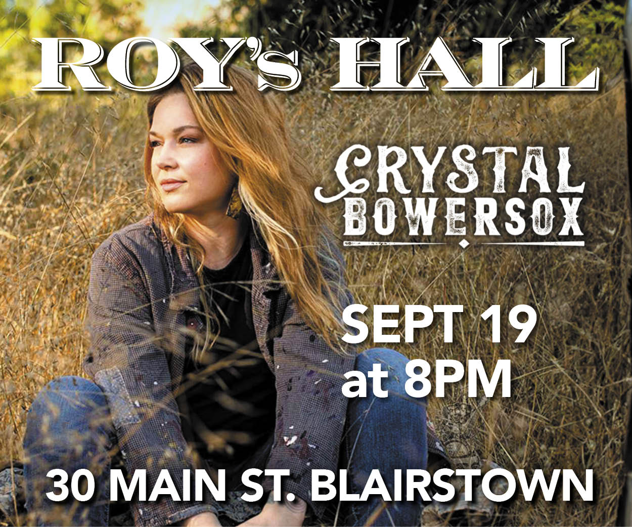 Crystal Bowersox returns to Roy's Hall for an intimate solo concert ...